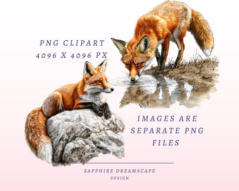 25 Red Fox Clipart, High Quality Transparent Pngs, Instant Download ...