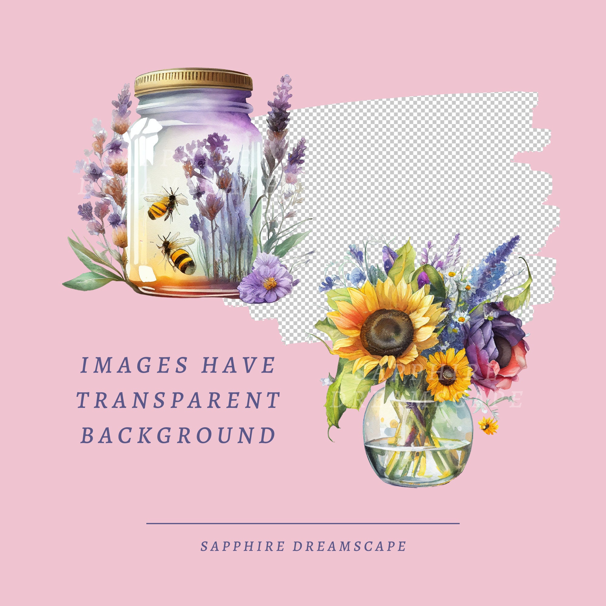 110 Flowers Clipart Megapack High Quality Transparent Pngs - Etsy