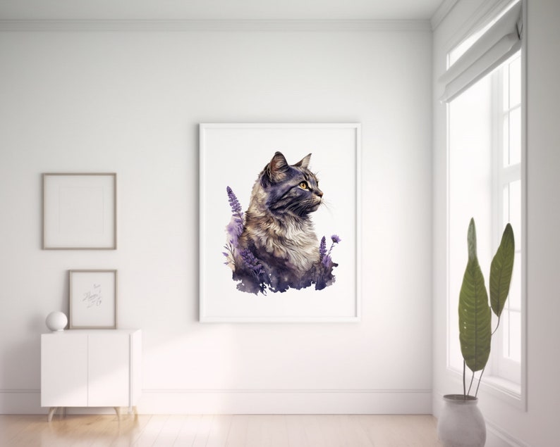 20 Lavender Cats Clipart High Quality Transparent Pngs With - Etsy