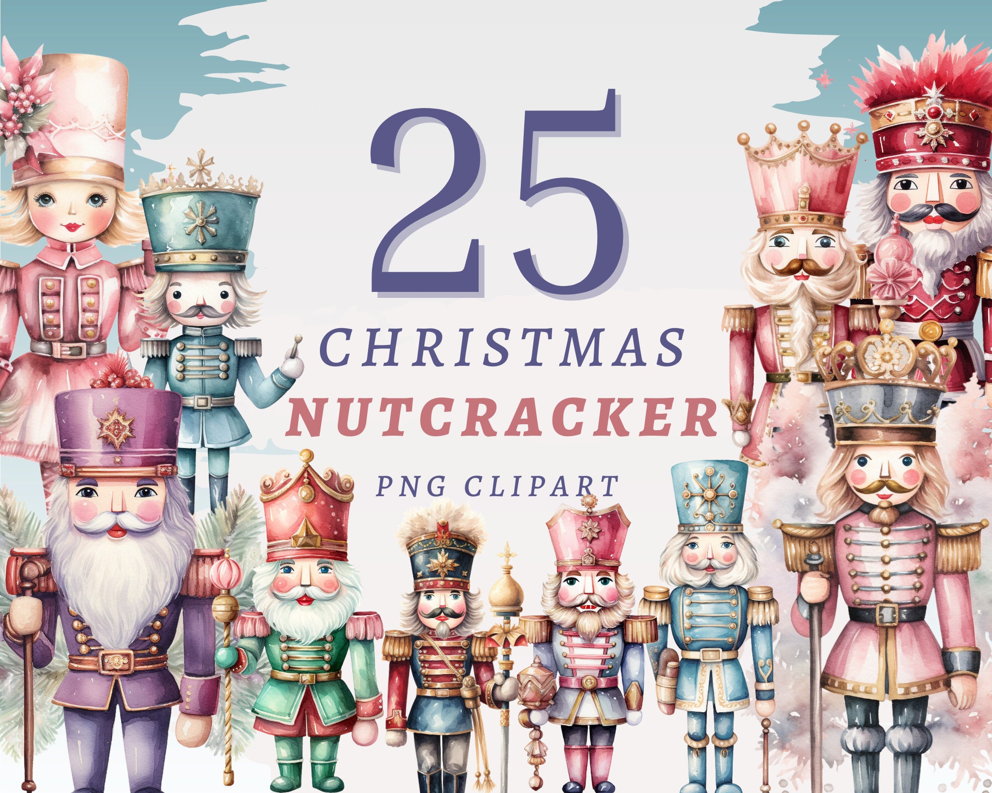 25 Christmas Nutcracker Clipart, High Quality Transparent Pngs, Instant ...