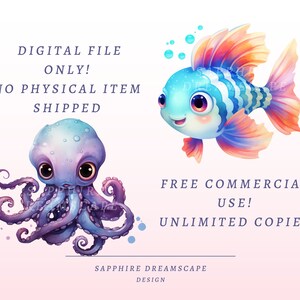 40 Sea Life Clipart, High Quality Transparent Pngs, Instant Download ...