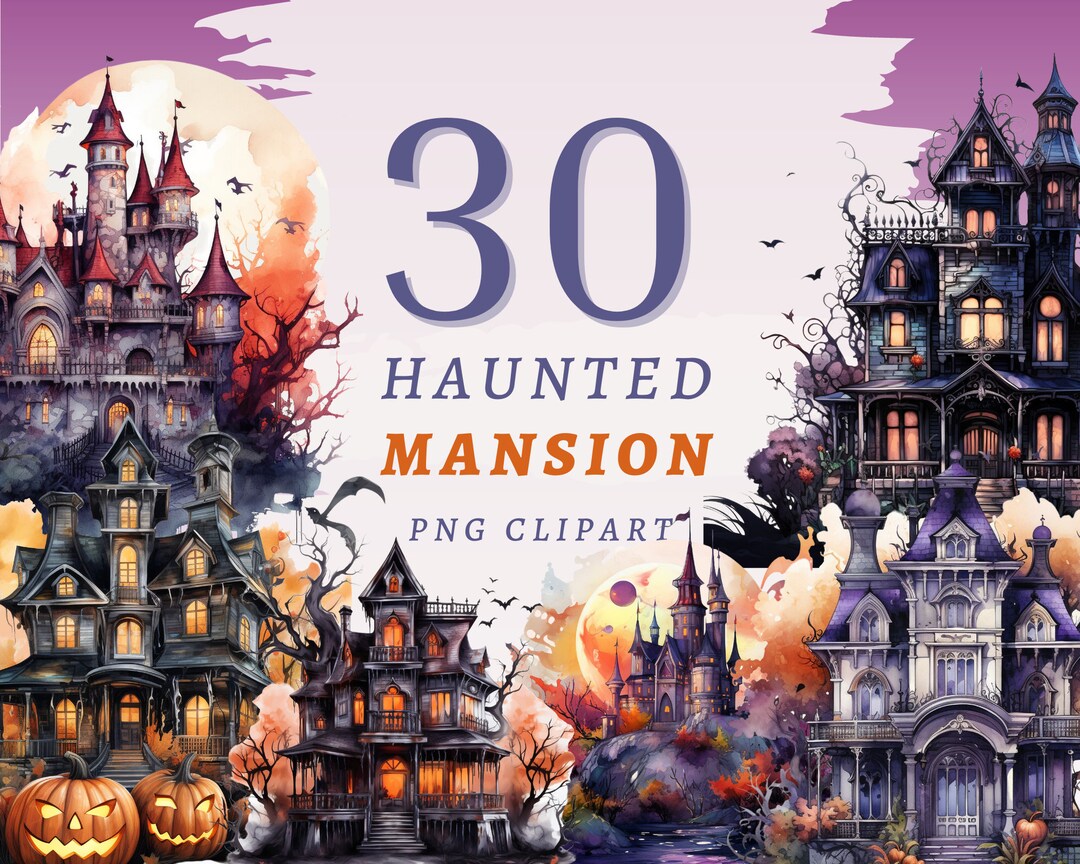 30 Haunted Mansion Clipart, High Quality Transparent Pngs, Instant ...