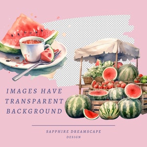 45 Watercolor Watermelon Clipart, High Quality Transparent Pngs ...