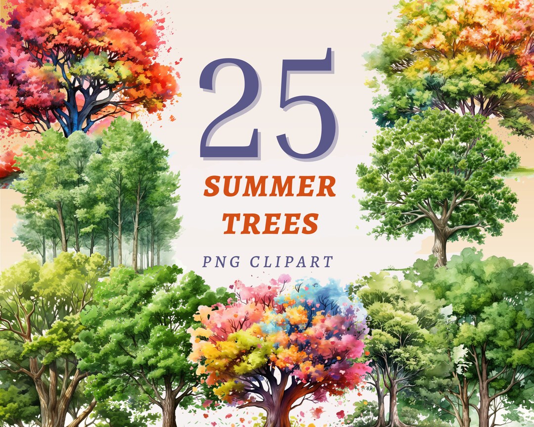 25 Summer Trees Clipart, High Quality Transparent Pngs, Instant ...