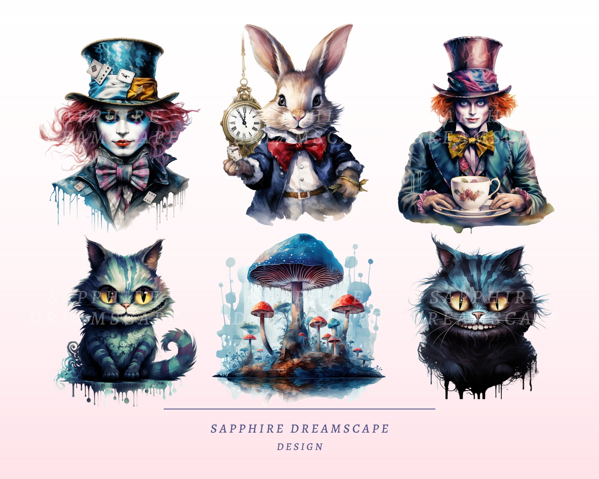 50 Alice in Wonderland Clipart, High Quality Transparent Pngs, Instant ...