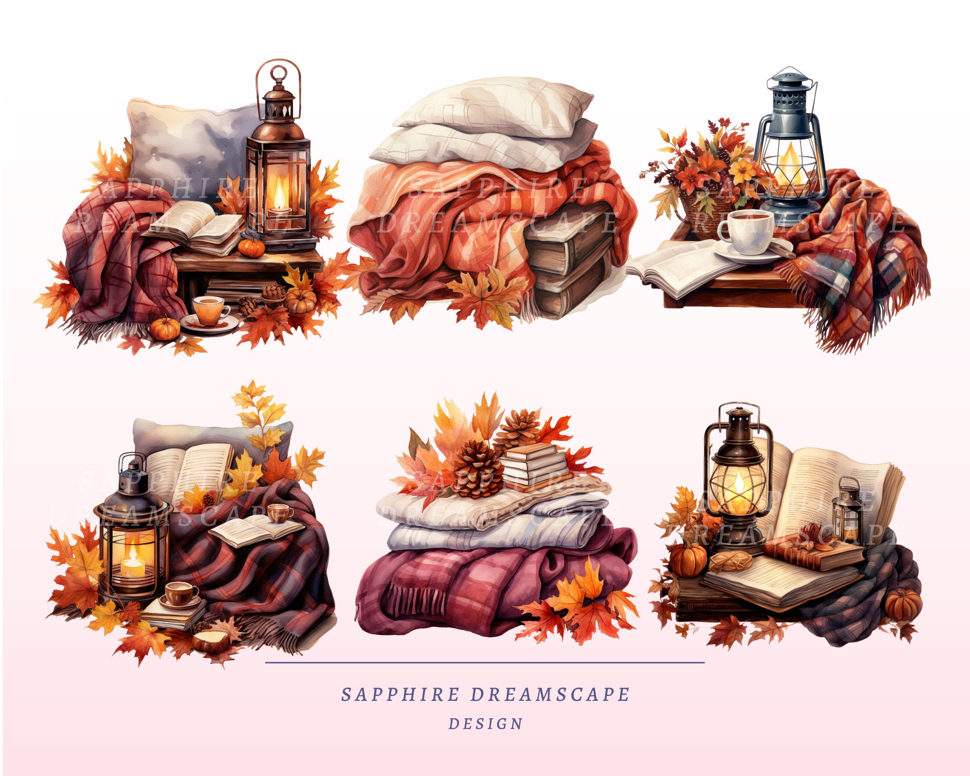50 Cozy Autumn Clipart High Quality Transparent Pngs Instant - Etsy
