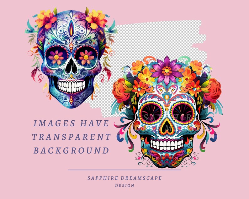 35 Sugar Skulls Clipart, High Quality Transparent Pngs, Instant ...