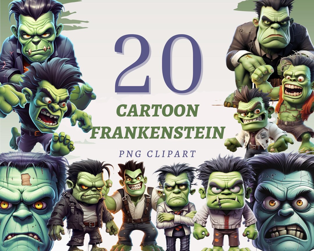 20 Cartoon Frankenstein Clipart, High Quality Transparent Pngs, Instant ...