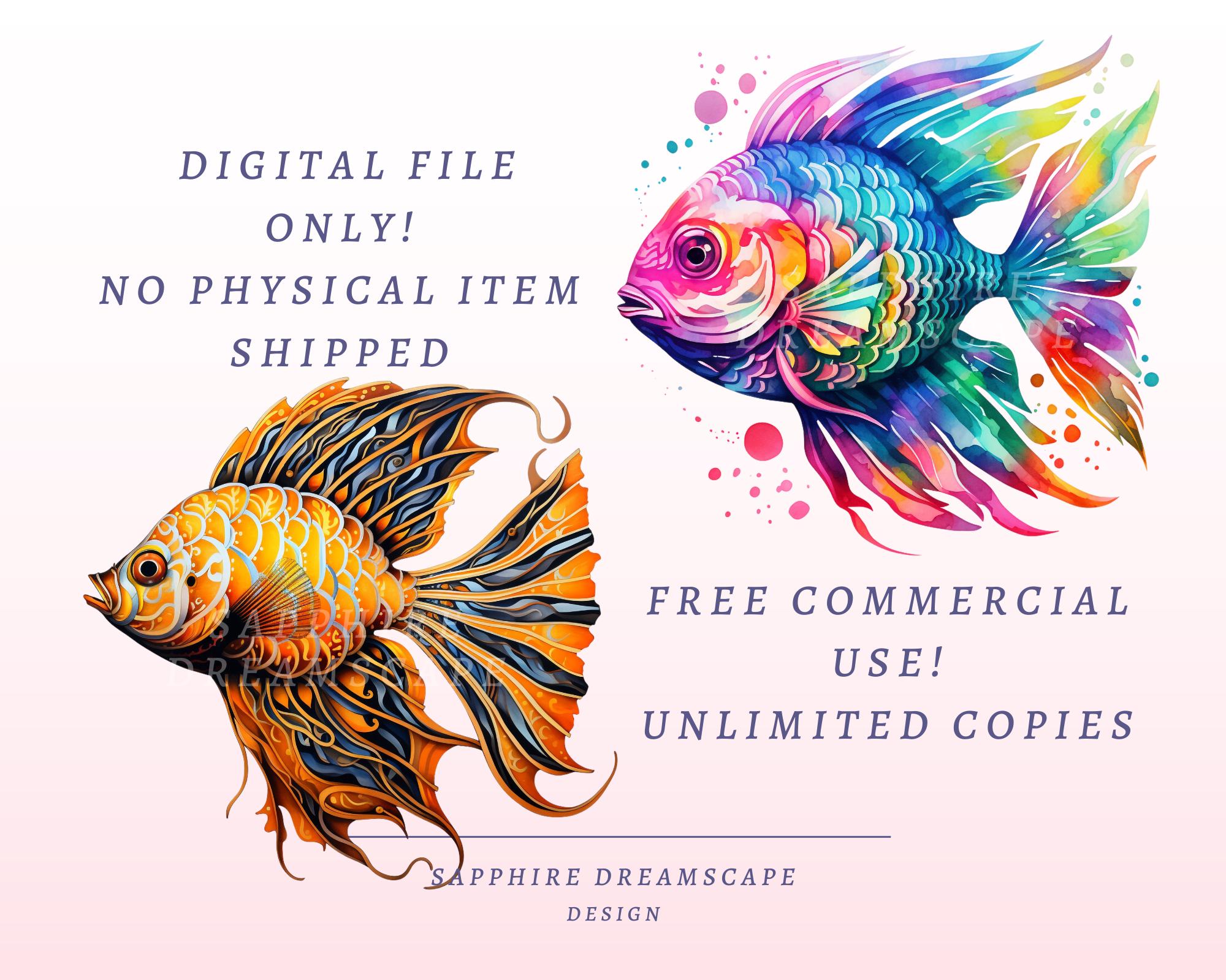 35 Colorful Fish Clipart, High Quality Transparent Pngs, Instant ...