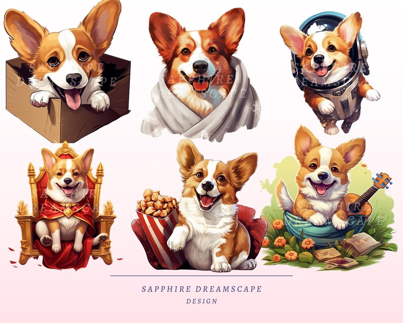 35 Funny Corgi Clipart, High Quality Transparent Pngs, Instant Download ...