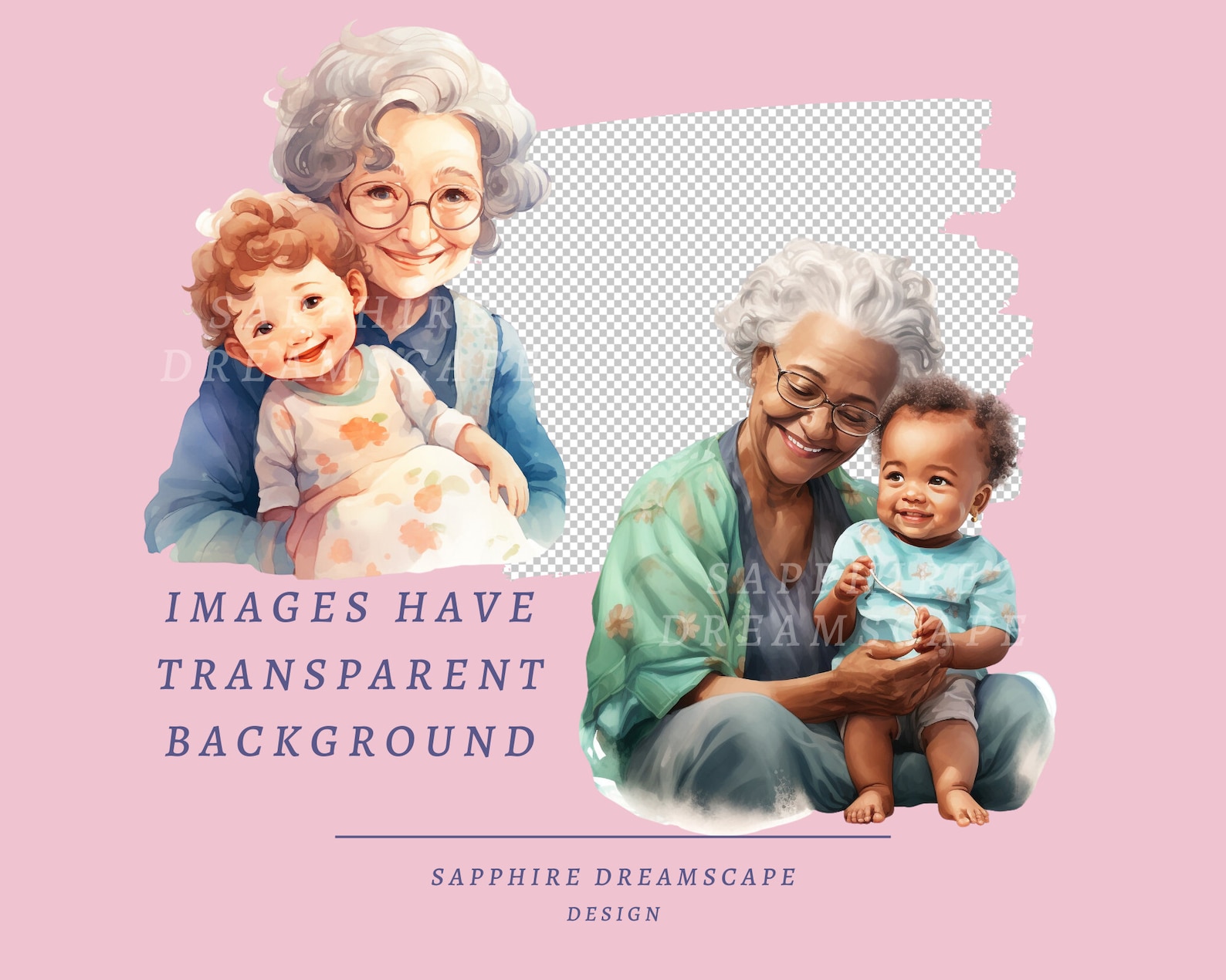 30 Watercolor Grandparents Clipart, High Quality Transparent Pngs ...