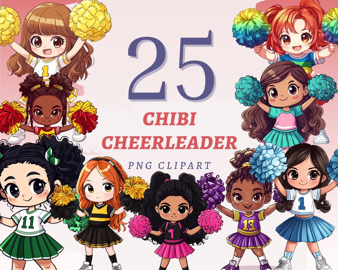 25 Chibi Cheerleader Clipart, High Quality Transparent Pngs, Instant ...