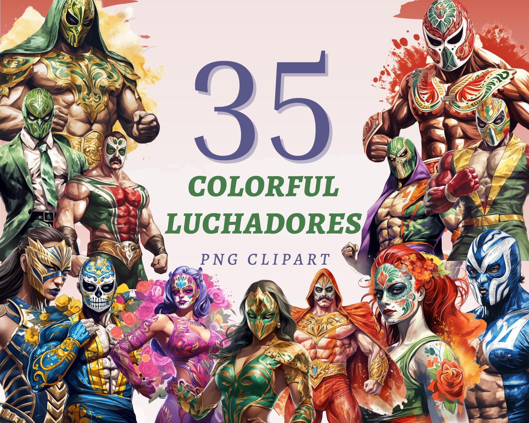 35 Colorful Luchadores Clipart, High Quality Transparent Pngs, Instant ...