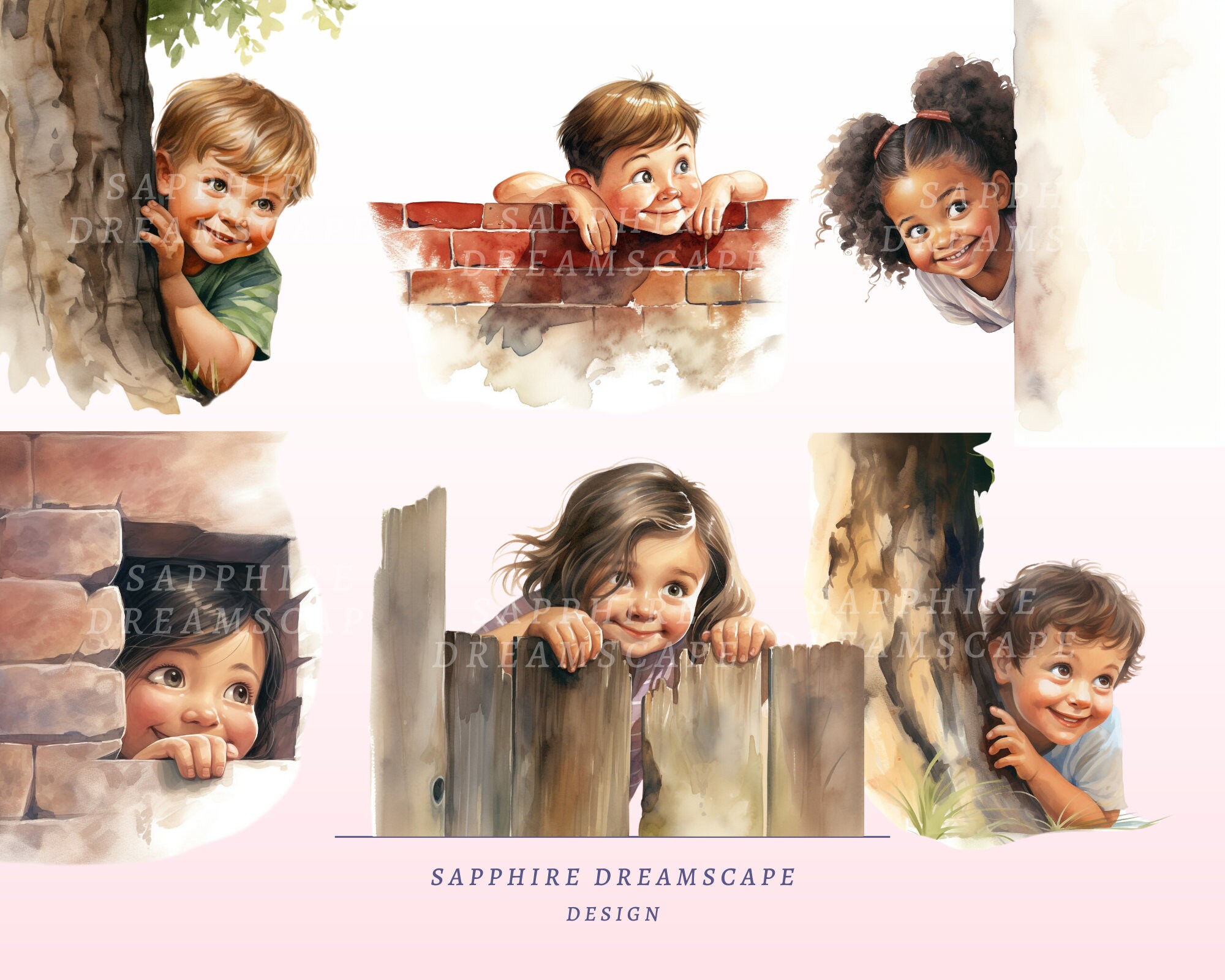 25 Little Kids Peeking Clipart, High Quality Transparent Pngs, Instant ...