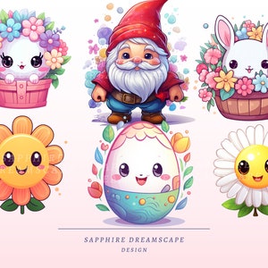 20 Kawaii Easter Clipart, High Quality Transparent Pngs, Instant ...