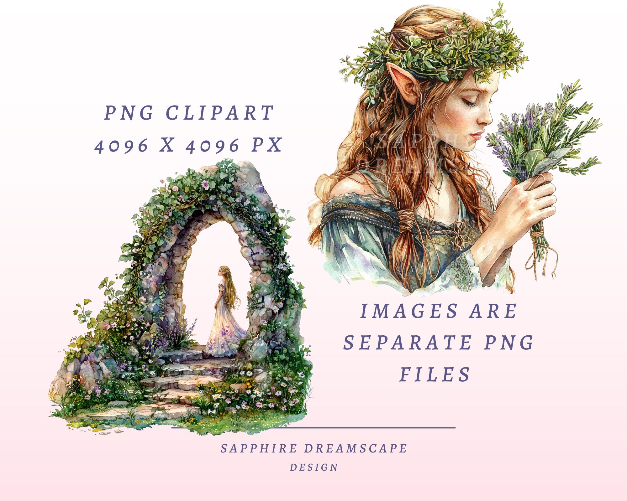 20 Meadow Elf Princess Clipart, High Quality Transparent Pngs, Instant ...