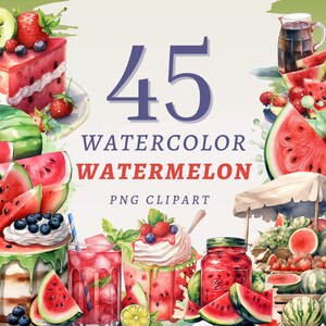45 Watercolor Watermelon Clipart, High Quality Transparent Pngs ...