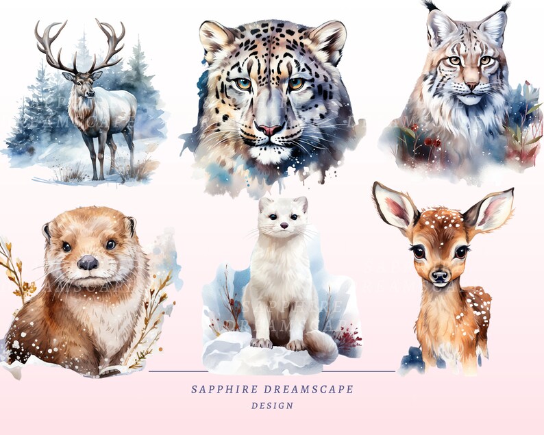 40 Winter Animals Clipart, High Quality Transparent Pngs, Instant ...