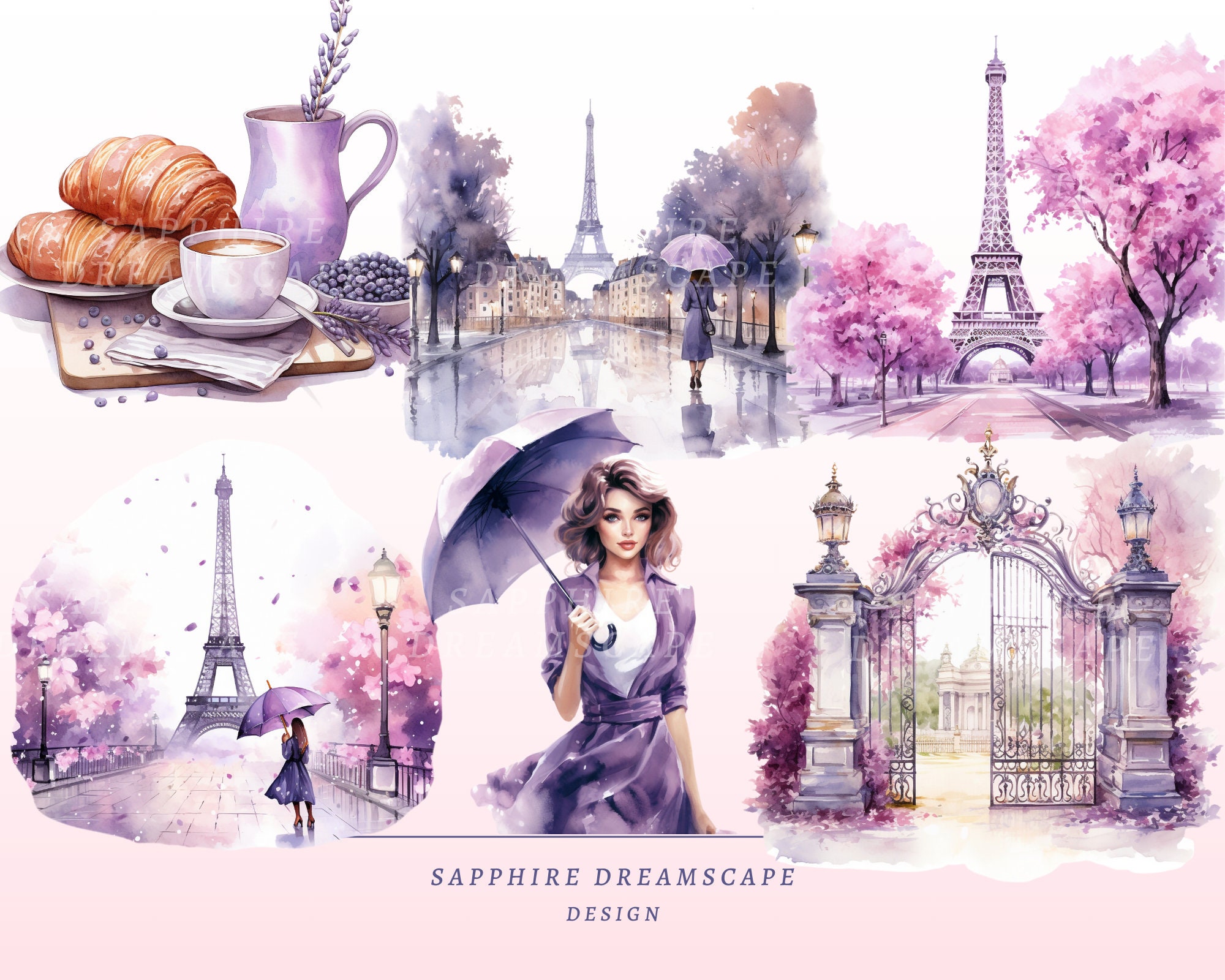 35 Parisian Rainy Day Clipart, High Quality Transparent Pngs, Instant ...
