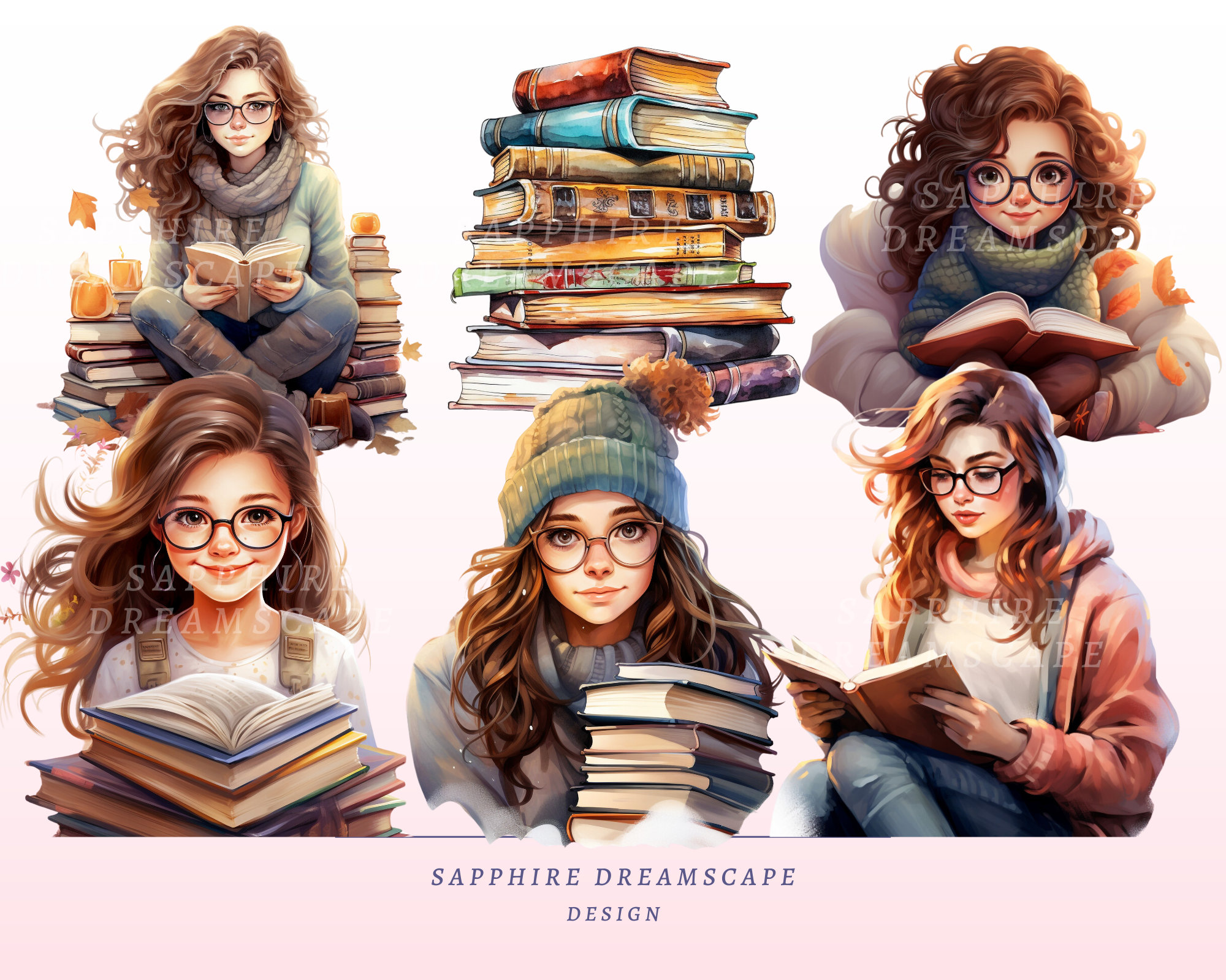 30 Bookworm Girl Clipart, High Quality Transparent Pngs, Instant ...