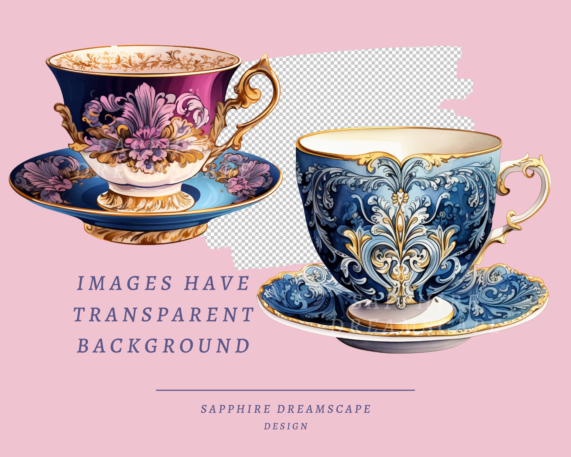 Fancy Teacup Clipart