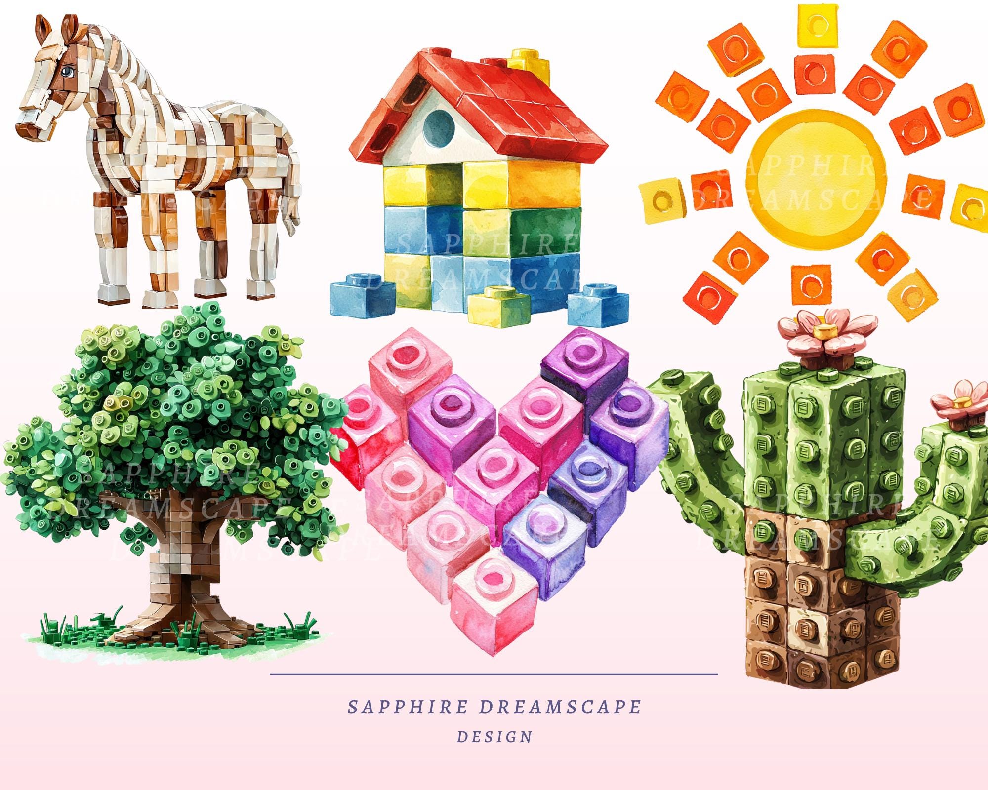 30 Building Blocks Clipart, High Quality Transparent Pngs, Instant ...