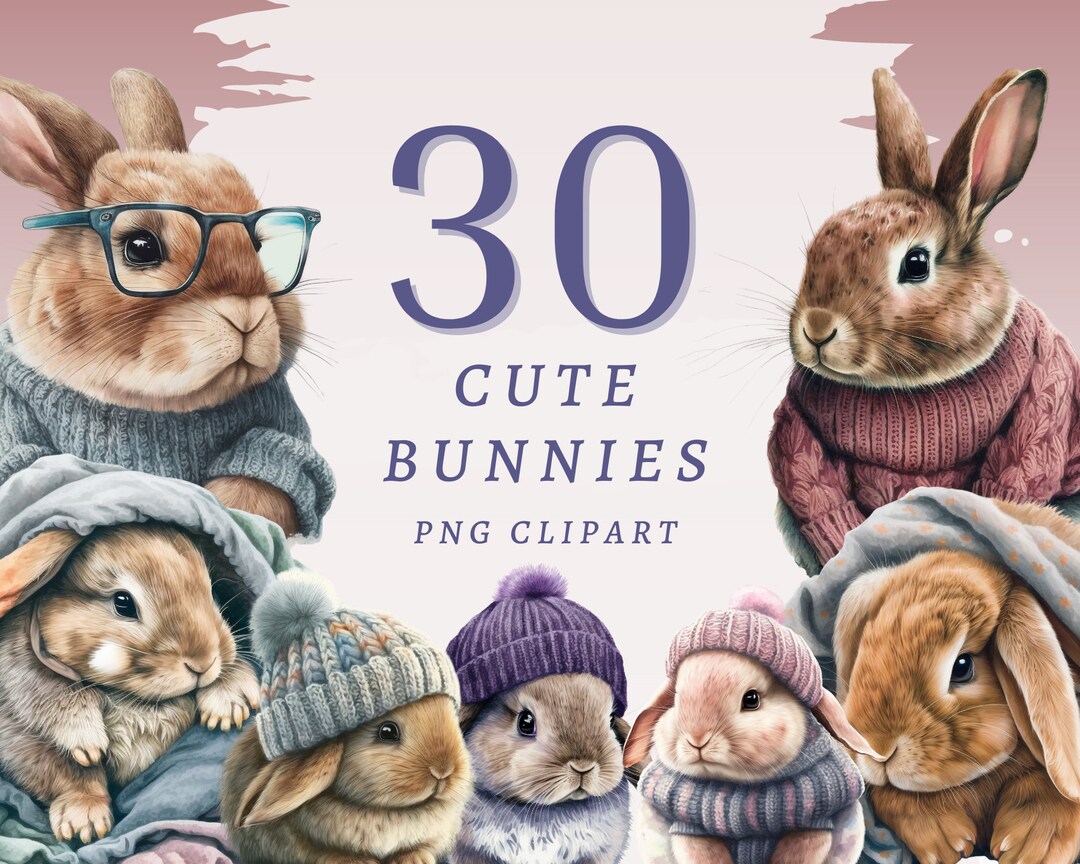 30 Cute Bunnies Clipart, High Quality Transparent Pngs With Instant ...