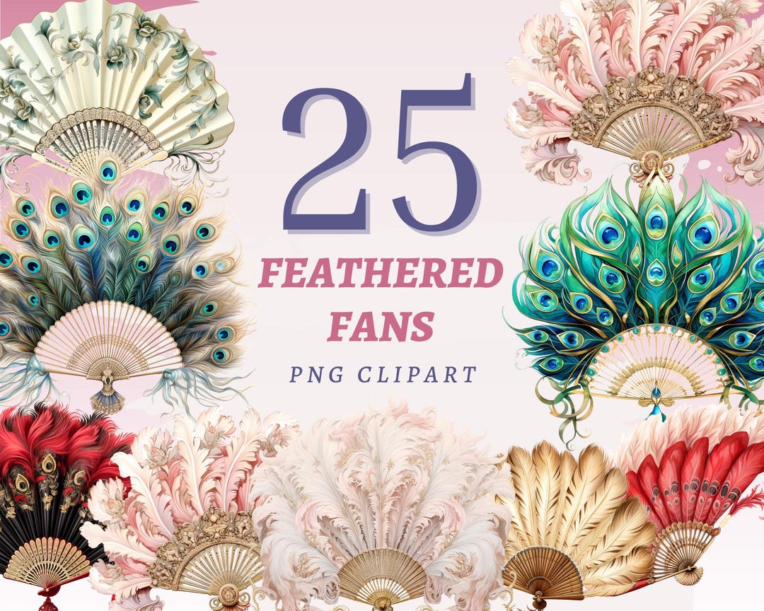 25 Feathered Fans Clipart, High Quality Transparent Pngs With Instant ...