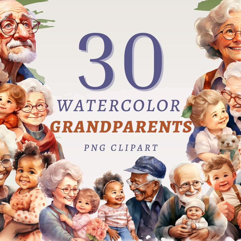 Clip Art Grandparents Day - Etsy