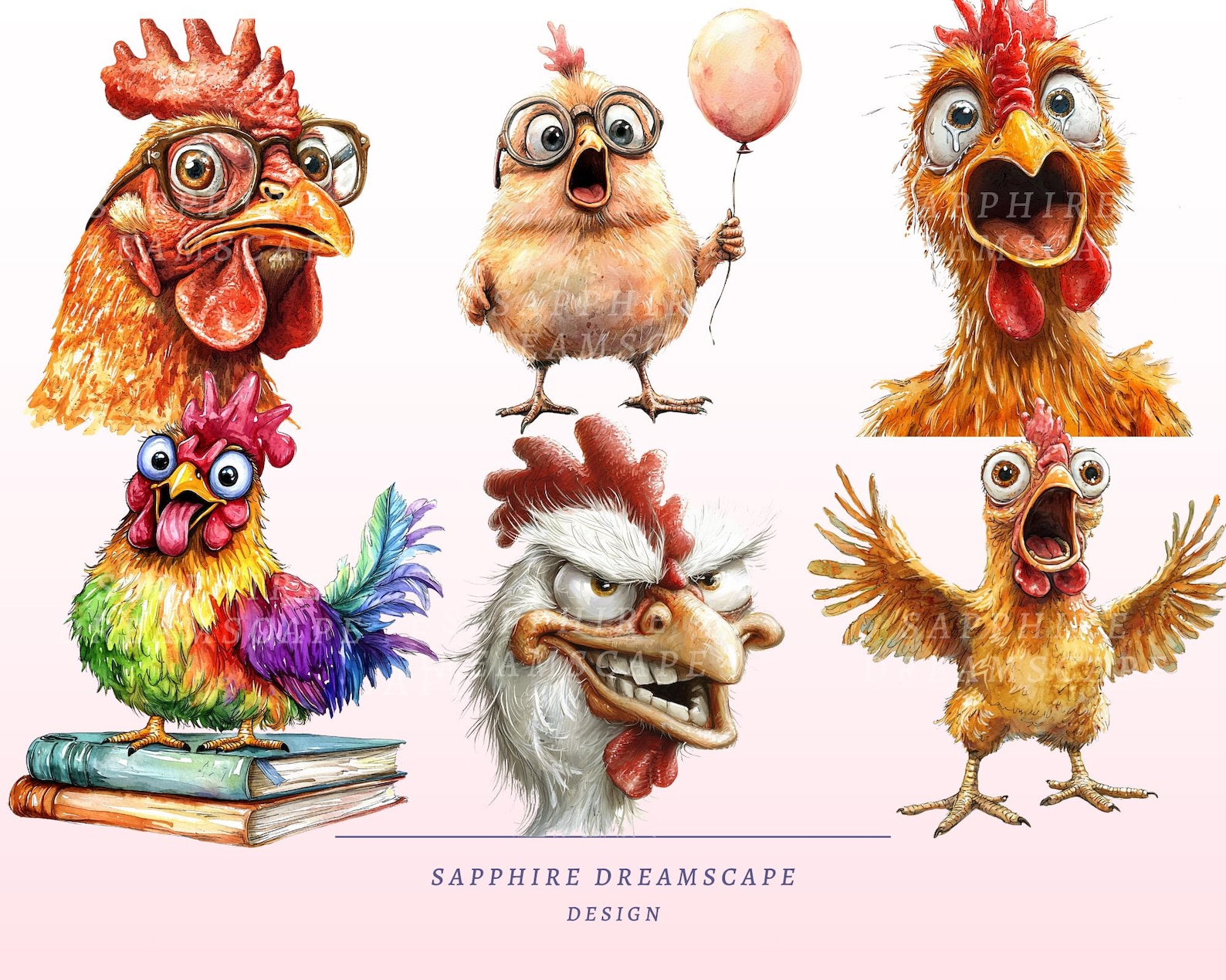 30 Quirky Chicken Clipart, High Quality Transparent Pngs, Instant ...