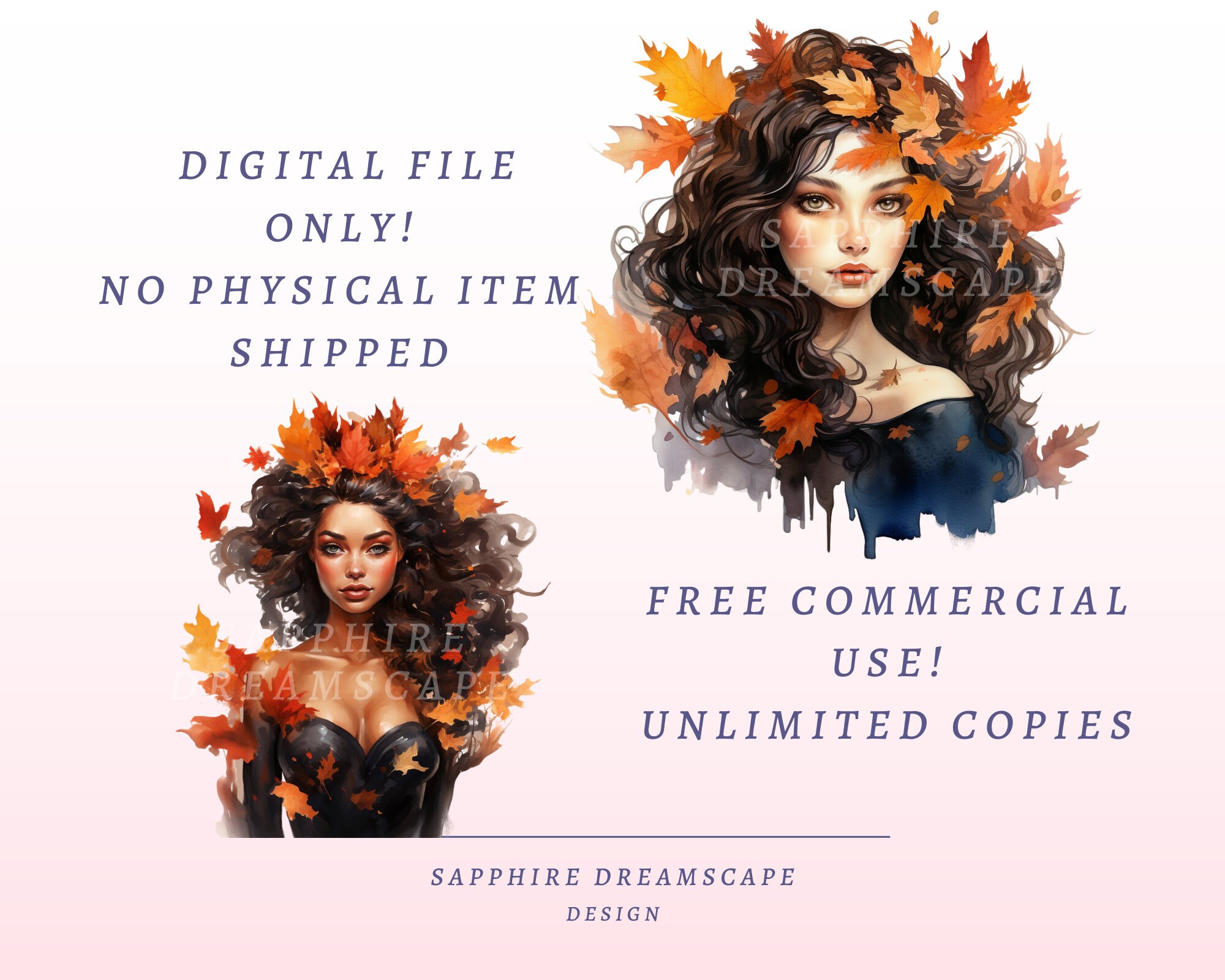 25 Autumn Princess Clipart High Quality Transparent Pngs - Etsy