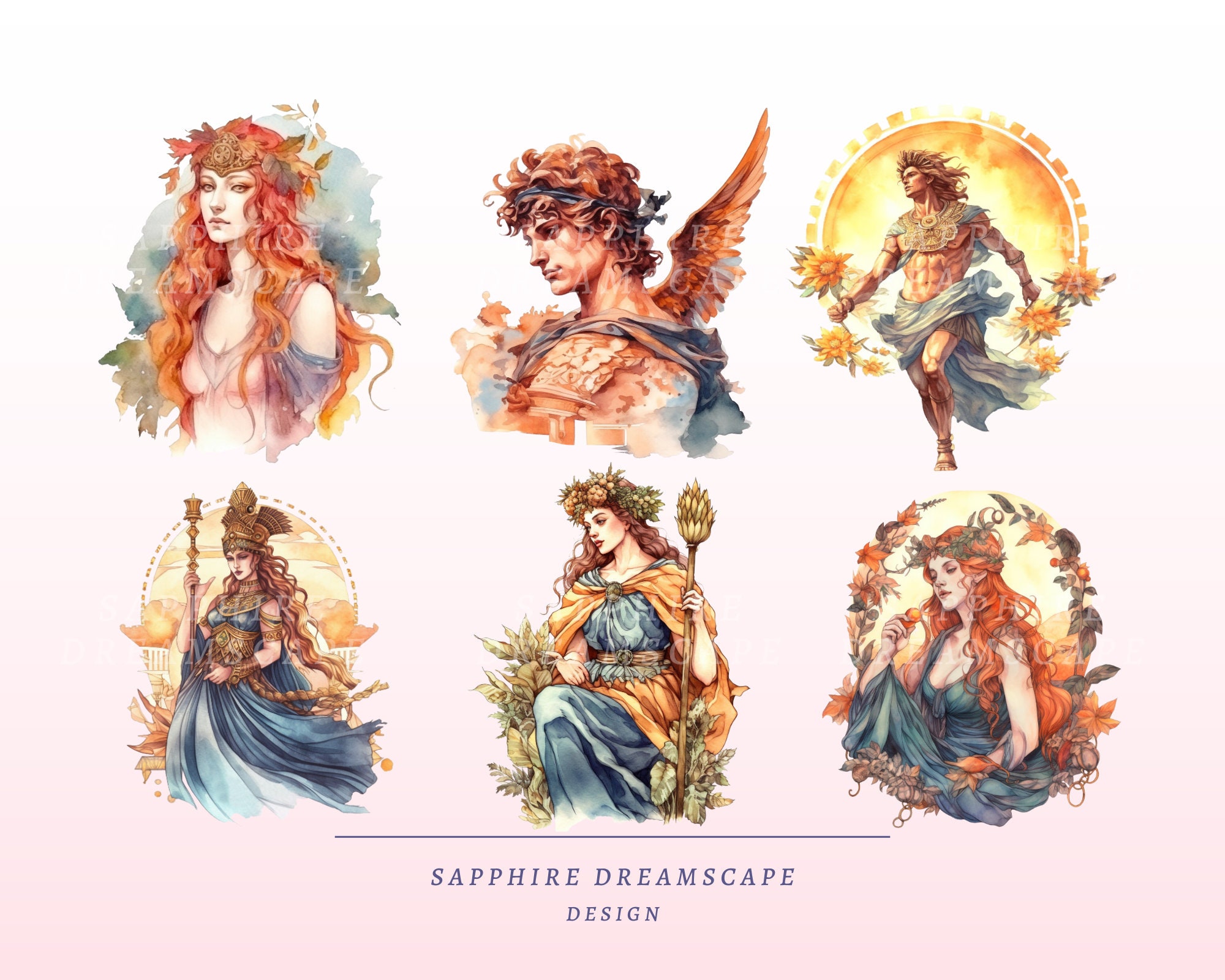 25 Greek Gods Clipart High Quality Transparent Pngs Instant - Etsy ...