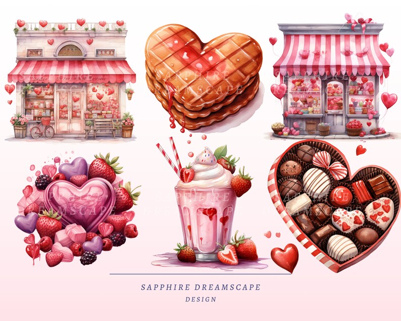 30 Valentine Candies Clipart, High Quality Transparent Pngs, Instant ...