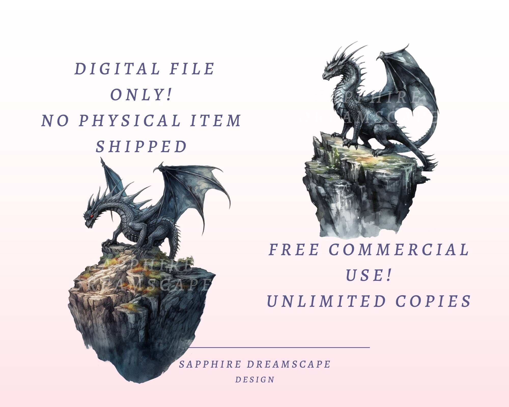 20 Gothic Dragons Clipart, High Quality Transparent Pngs, Instant ...