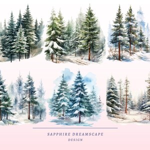 35 Winter Pine Tree Clipart, High Quality Transparent Pngs, Instant ...