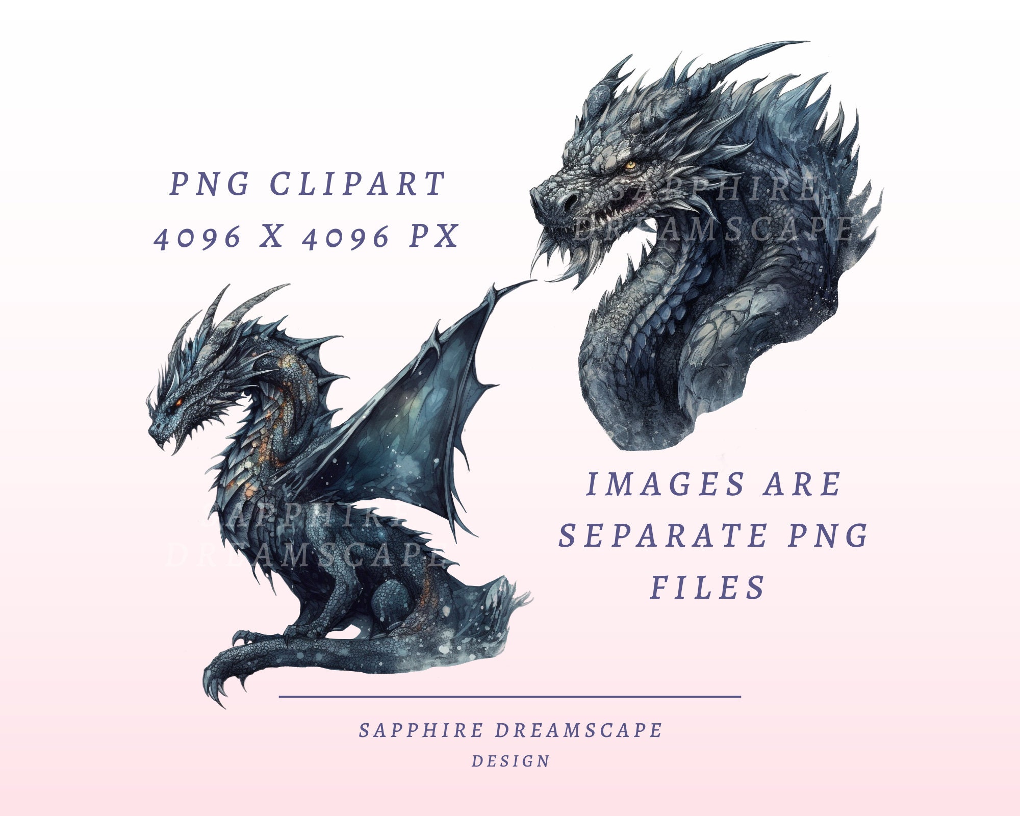 20 Gothic Dragons Clipart, High Quality Transparent Pngs, Instant ...