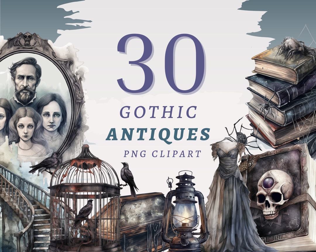 30 Gothic Antiques Clipart, High Quality Transparent Pngs, Instant ...