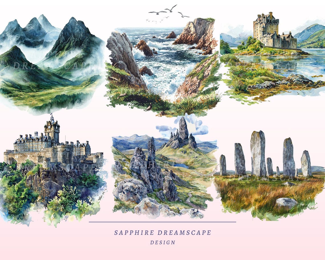 40 Scottish Landscape Clipart, High Quality Transparent Pngs, Instant ...