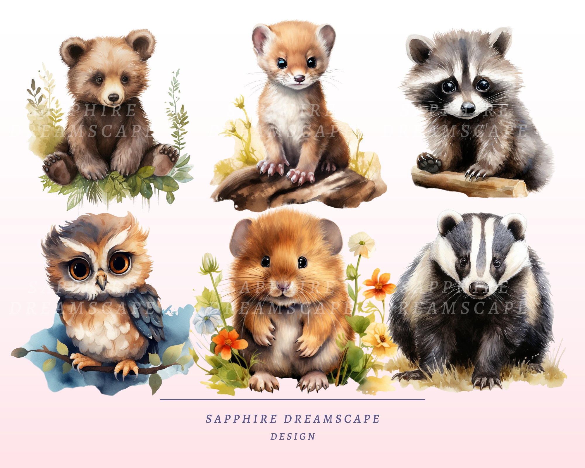 45 Woodland Animals Clipart High Quality Transparent Pngs - Etsy