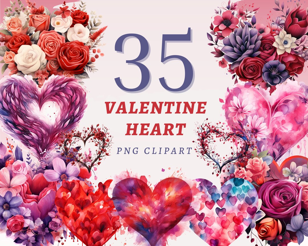 35 Valentine Heart Clipart, High Quality Transparent Pngs, Instant ...