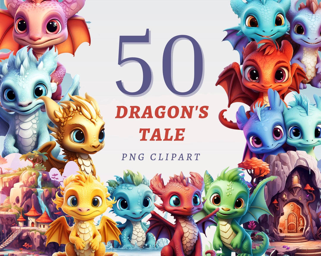 50 Dragon's Tale Clipart, High Quality Transparent Pngs, Instant ...