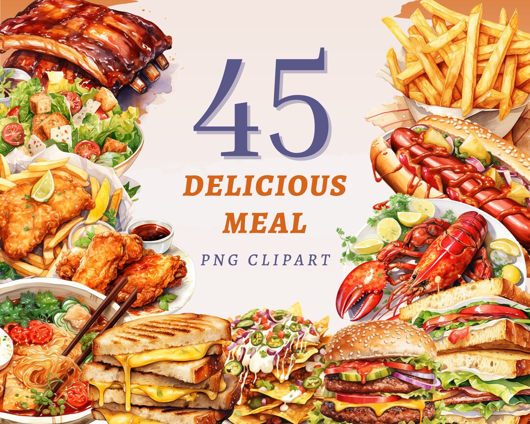 45 Delicious Meal Clipart, High Quality Transparent Pngs, Instant ...