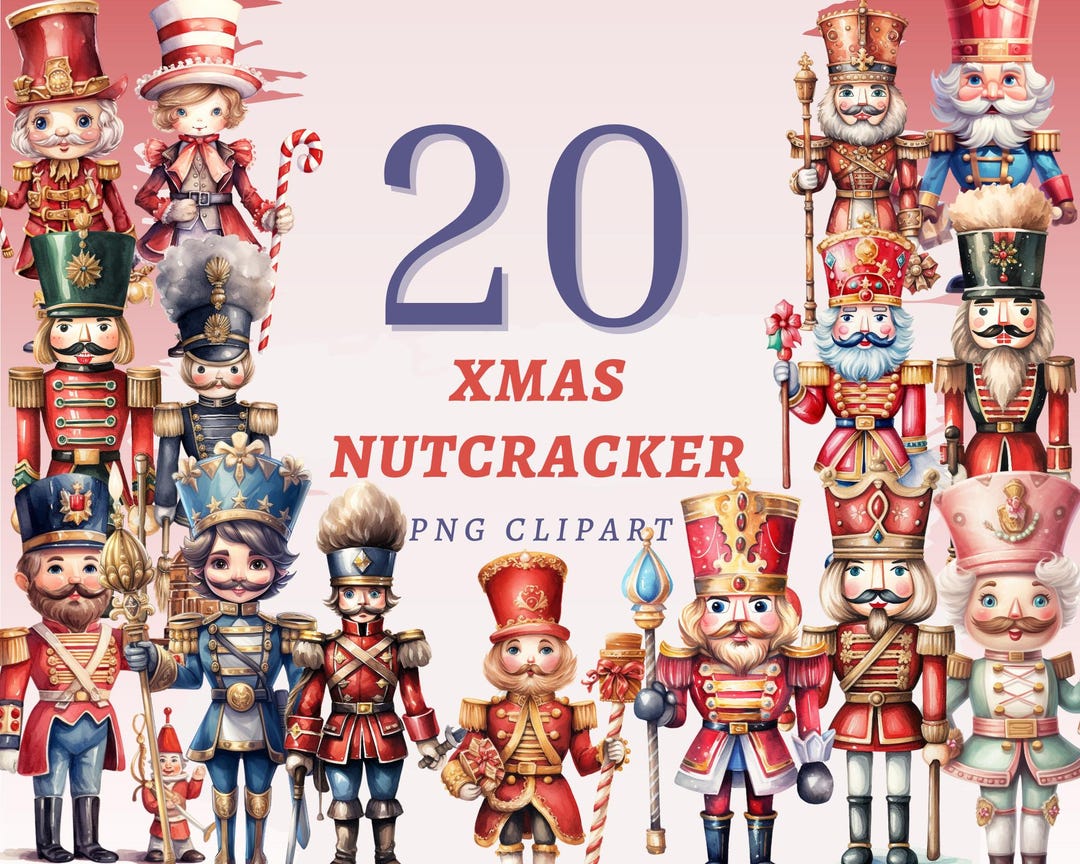 20 Xmas Nutcracker Clipart, High Quality Transparent Pngs, Instant ...