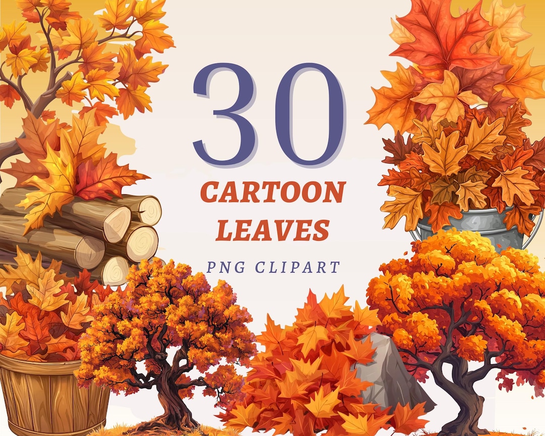 30 Cartoon Leaves Clipart, High Quality Transparent Pngs, Instant ...