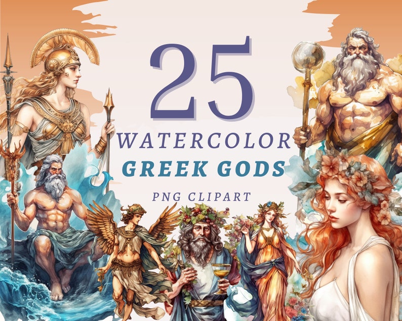 25 Greek Gods Clipart High Quality Transparent Pngs Instant - Etsy