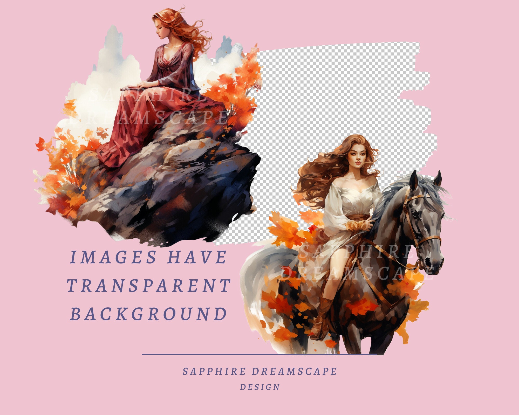 25 Autumn Princess Clipart High Quality Transparent Pngs - Etsy