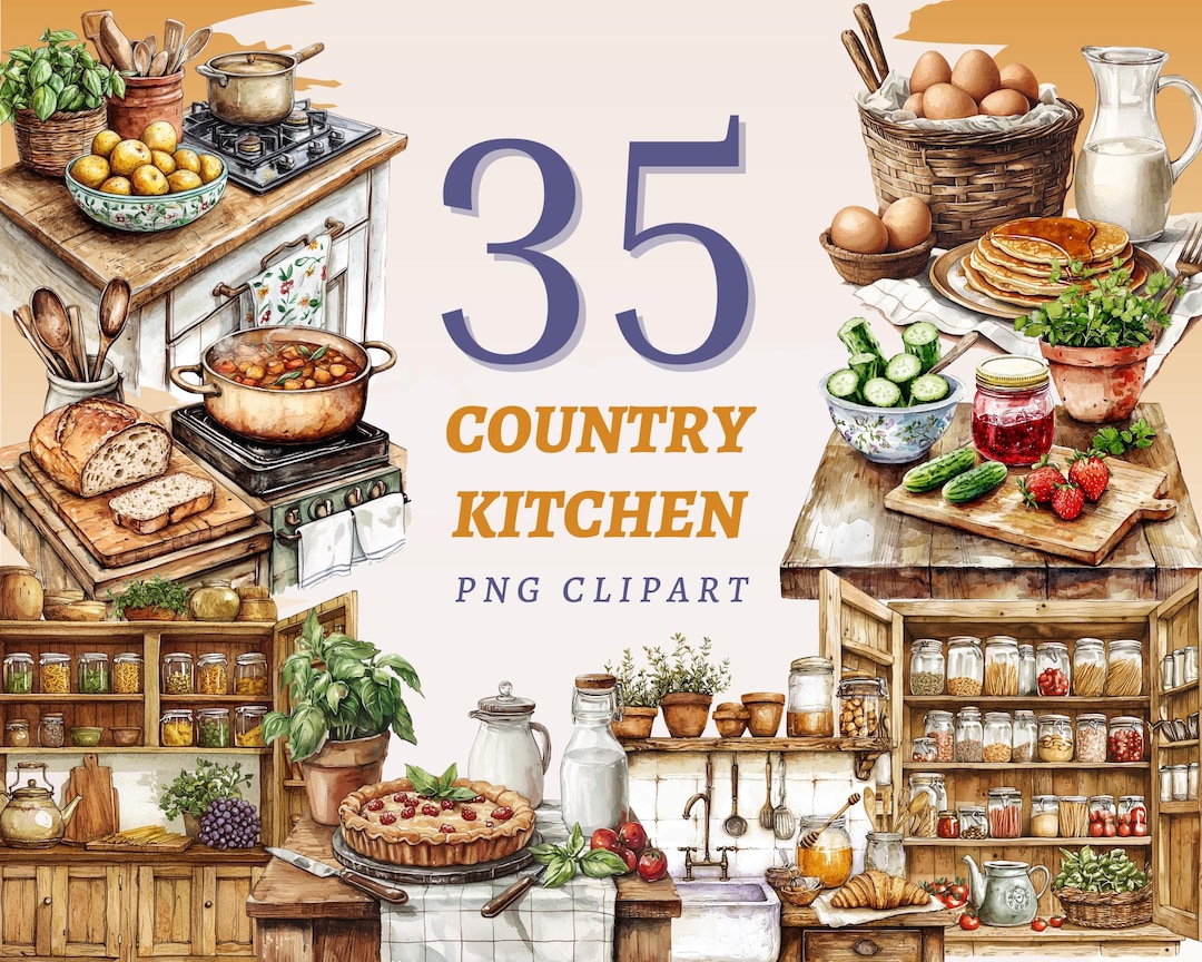35 Country Kitchen Clipart, High Quality Transparent Pngs, Instant ...