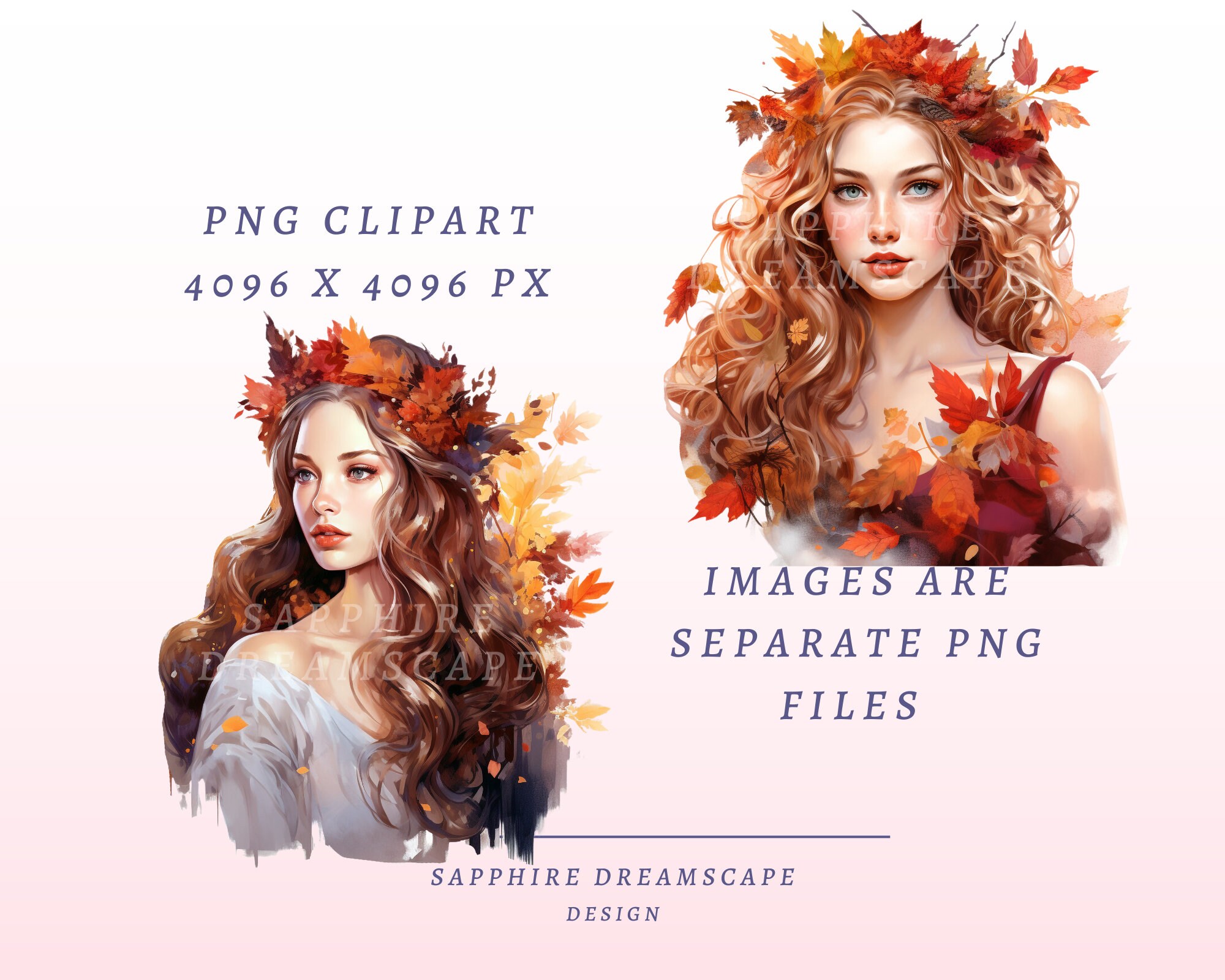 25 Autumn Princess Clipart High Quality Transparent Pngs - Etsy