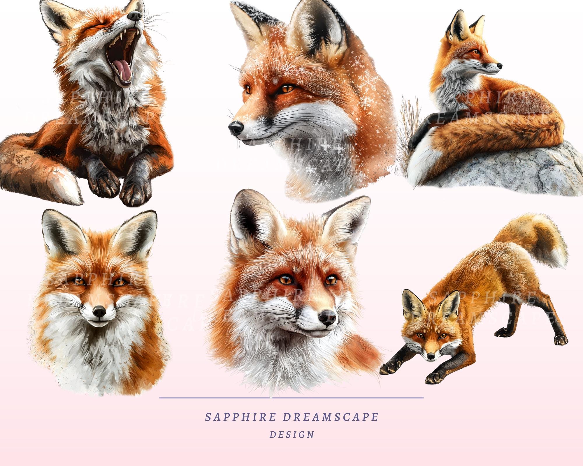 25 Red Fox Clipart, High Quality Transparent Pngs, Instant Download ...