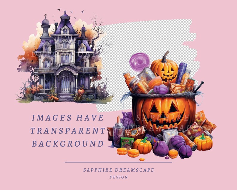 190 Halloween Clipart Megapack High Quality Transparent Pngs - Etsy